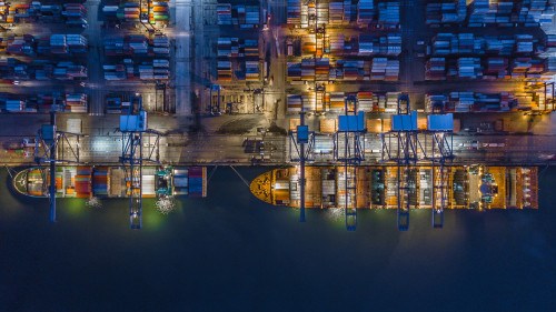 container port - aerial view - Container News