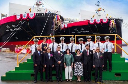 Yang Ming christens two newbuildings in Taiwan - Container News