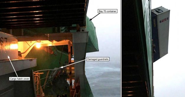 Stowage and lashing issues caused Ever Smart container collapse ...