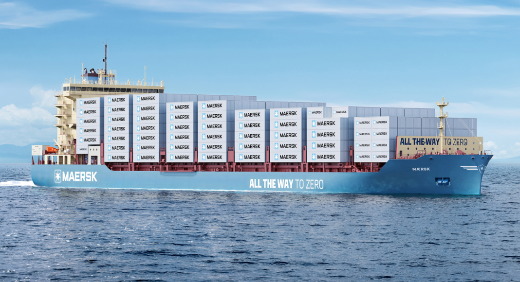 Maersk unveils the design of its first green fuel powered vessel ...