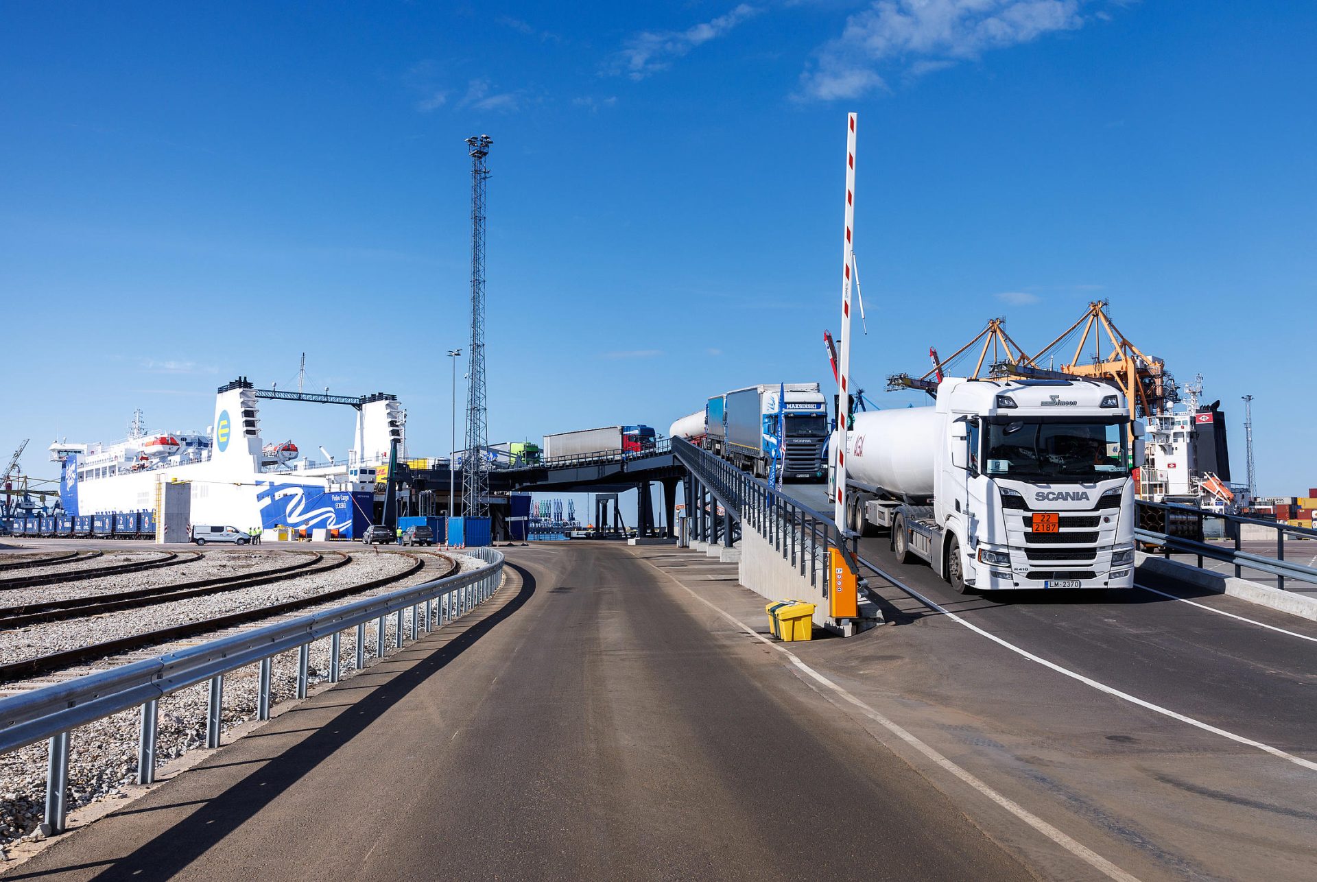 Double ramp at HHLA TK Estonia facilitates RoRo traffic - Container News