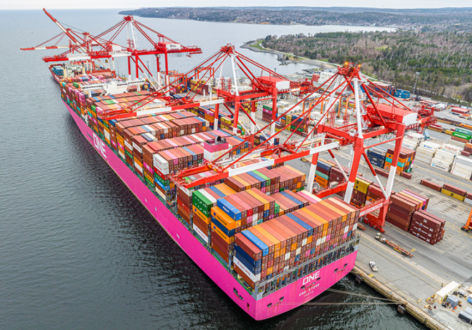 Upsized 14,000 TEU container ship arrives at Port of Halifax ...