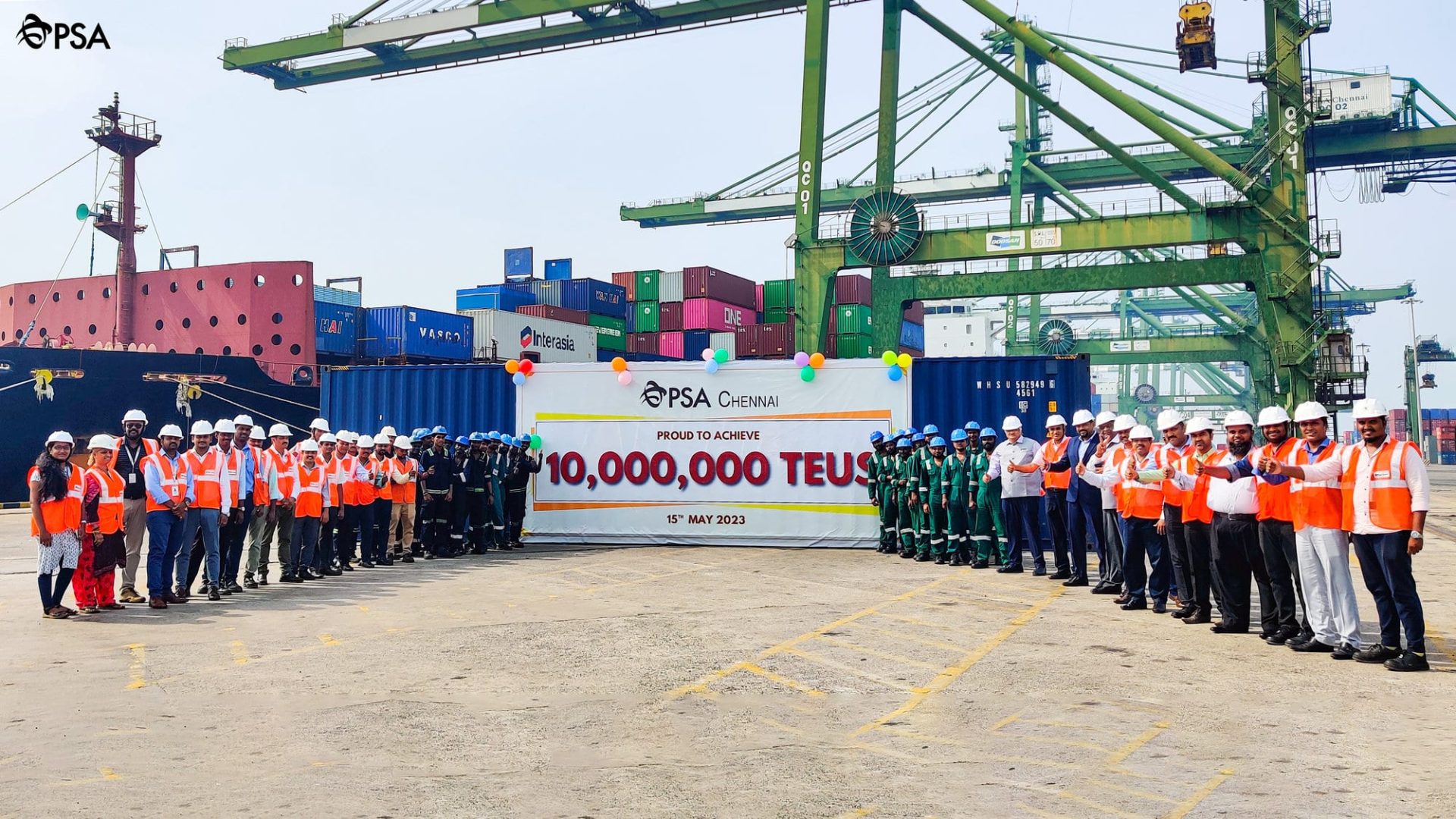 PSA Chennai reaches 10 million TEU milestone - Container News