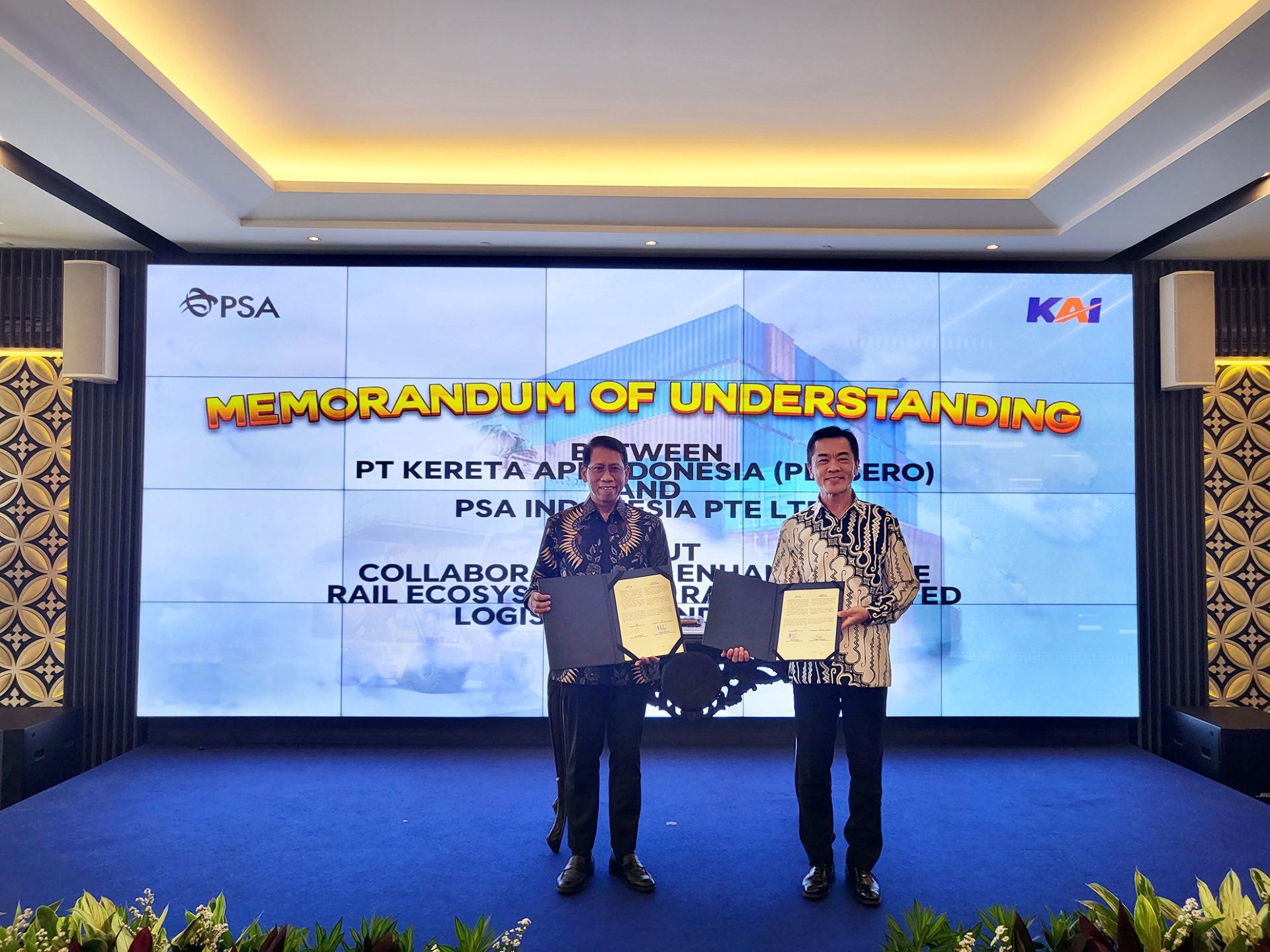 PSA and KAI ink MoU to boost Indonesia's rail ecosystem - Container News