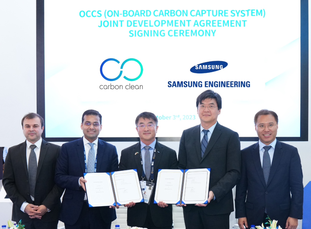Samsung Engineering partners with Carbon Clean - Container News