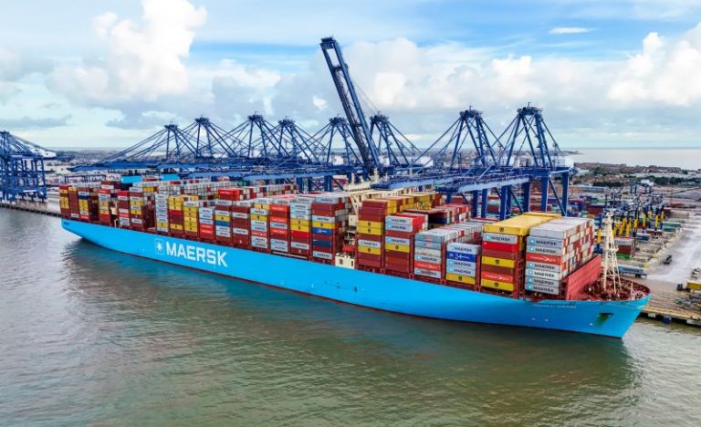 Mumbai Maersk sets new draft record at Port of Felixstowe - Container News