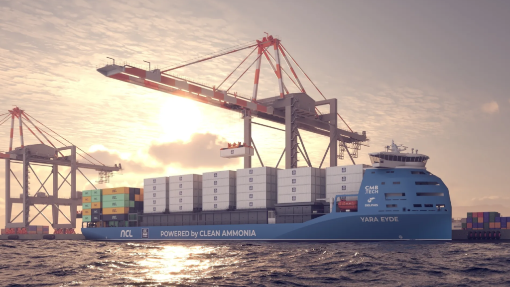 CMB.TECH to own world’s first ammonia-powered container vessel ...