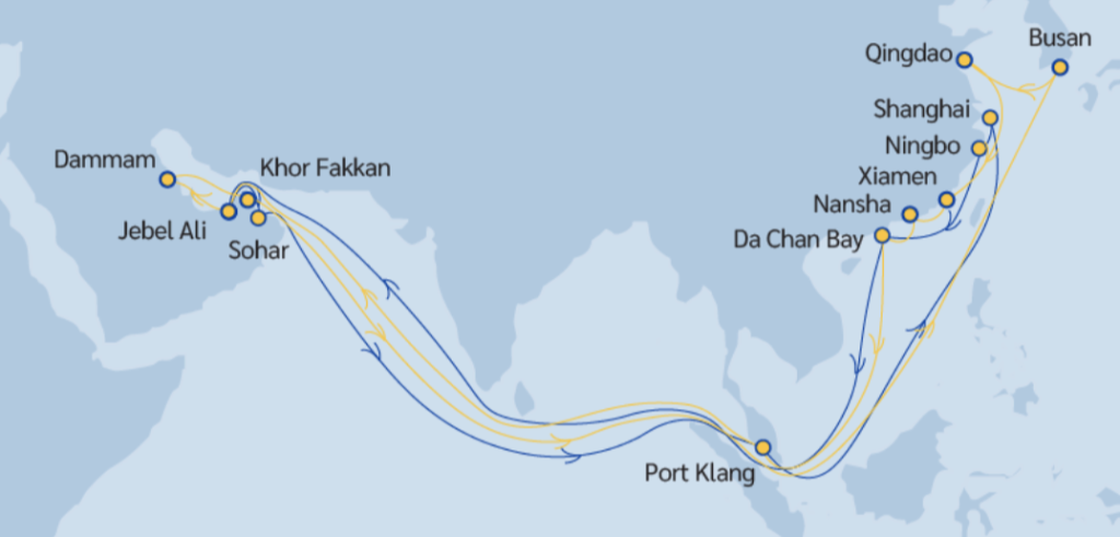Emirates Shipping Line strengthens its Far East/Middle East service ...