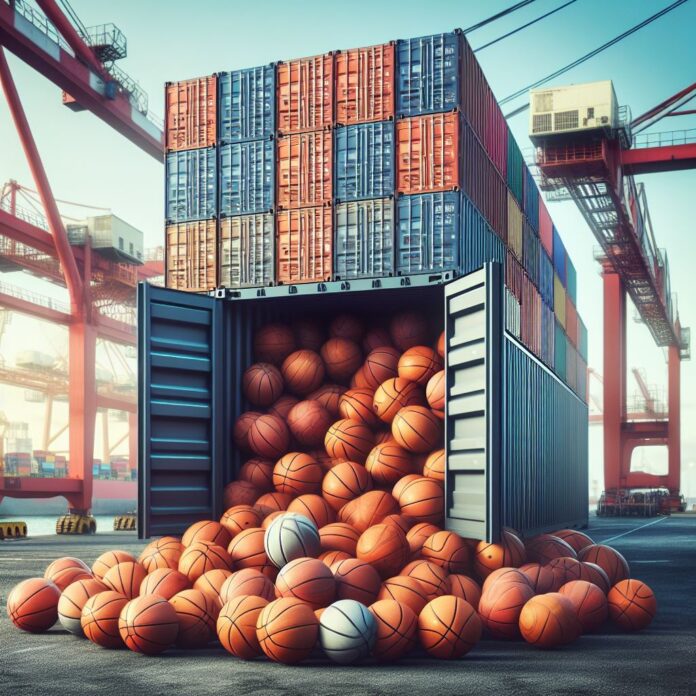 Unlocking Imagination: AI's Take on Basketball-Laden Containers ...