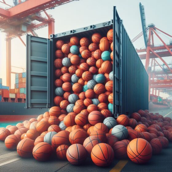 Unlocking Imagination: AI's Take on Basketball-Laden Containers ...