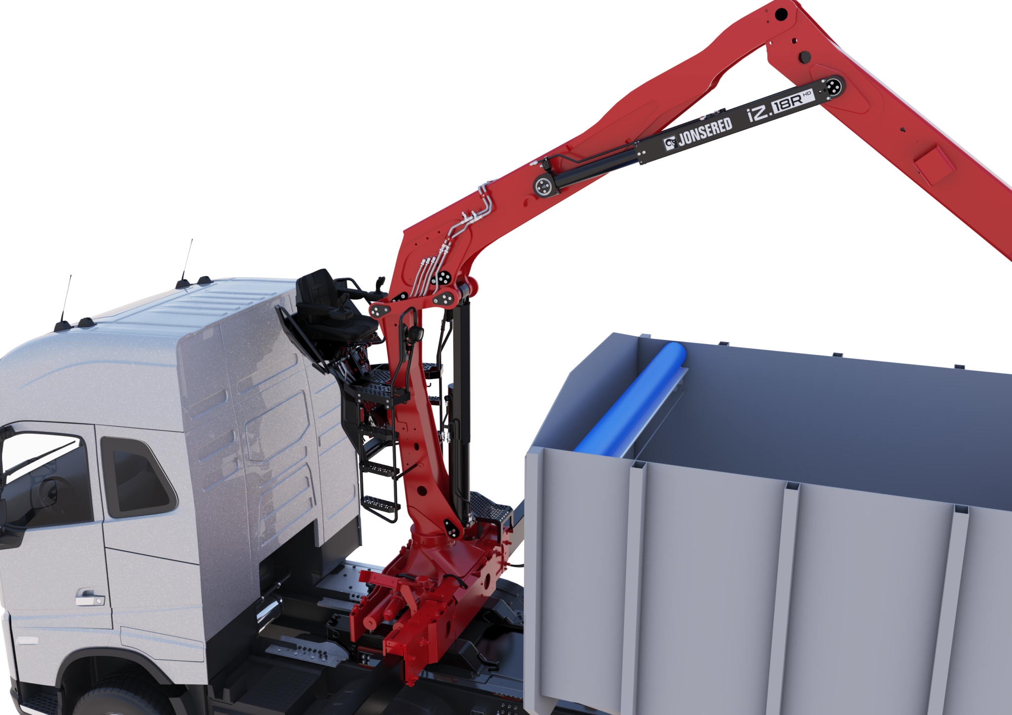 Hiab unveils new recycling crane - Container News