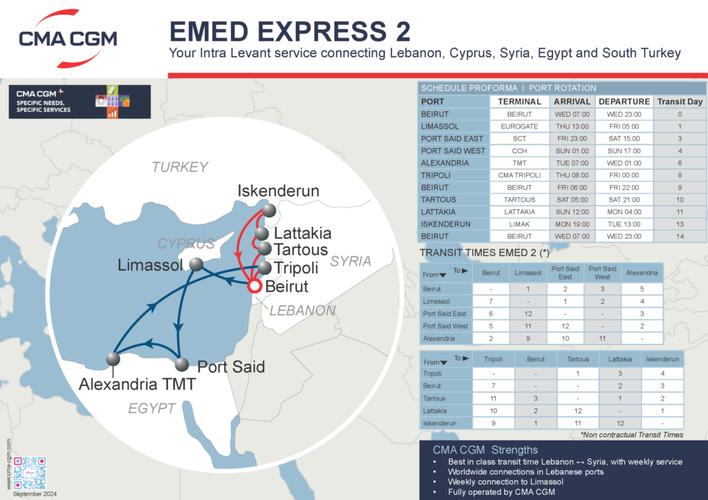 CMA CGM alters EMED 2 service - Container News