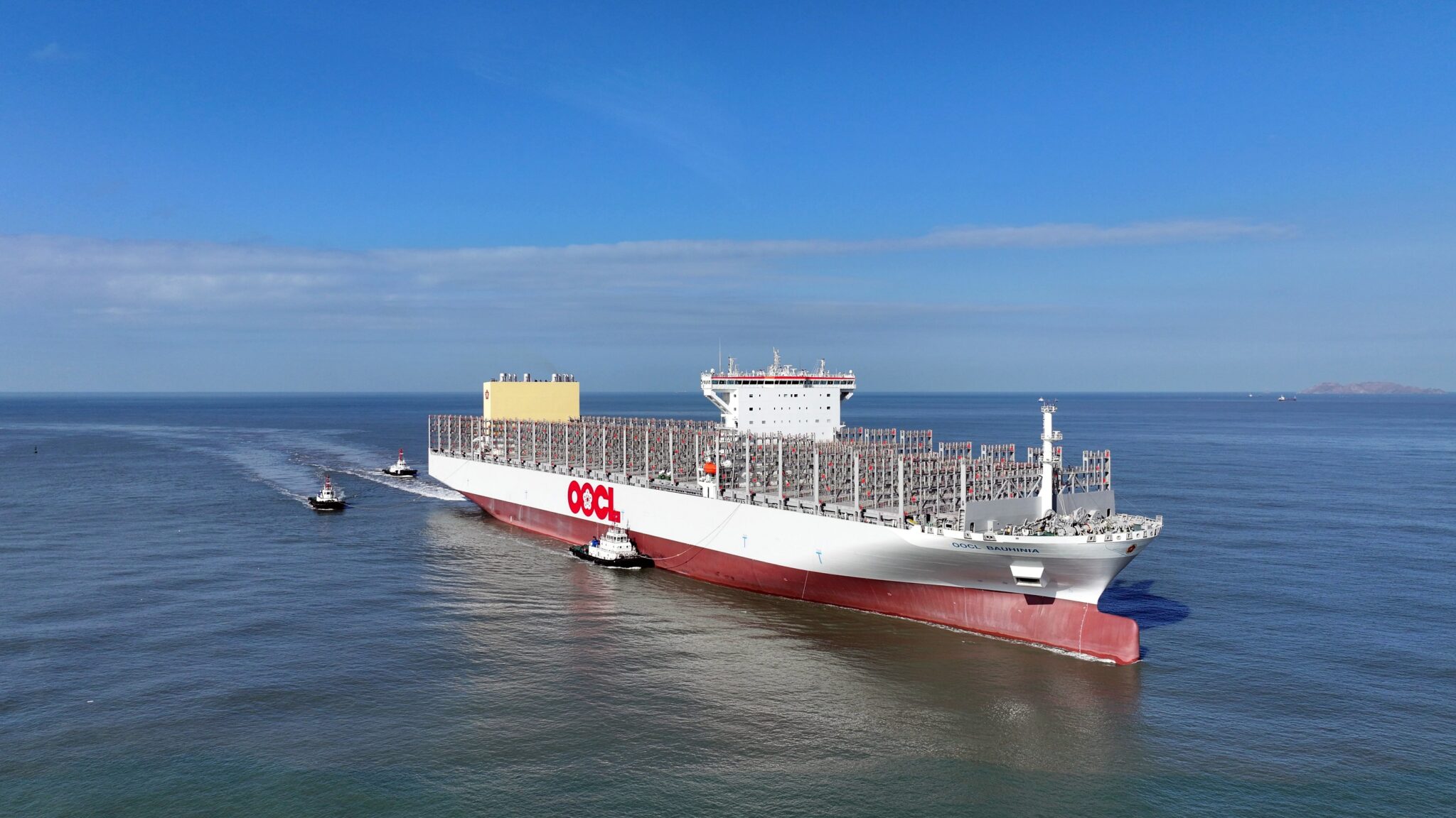 OOCL names its newbuild 16,800 TEU vessel in China - Container News