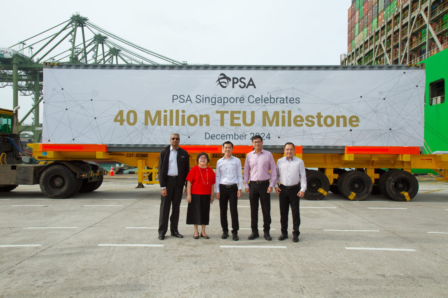 PSA Singapore hits 40 million TEUs in 2024 - Container News