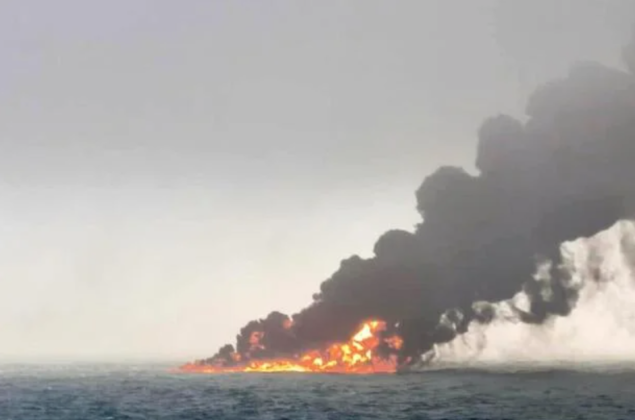 Video footage captures moment of impact in North Sea ship collision ...