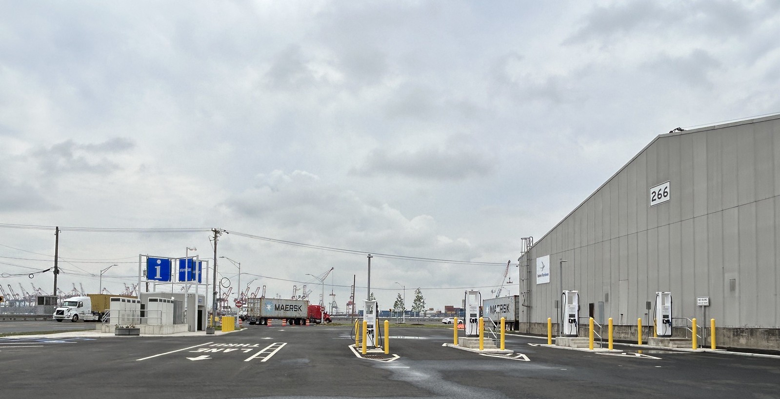 Port Newark adds new electric truck charging station - Container News