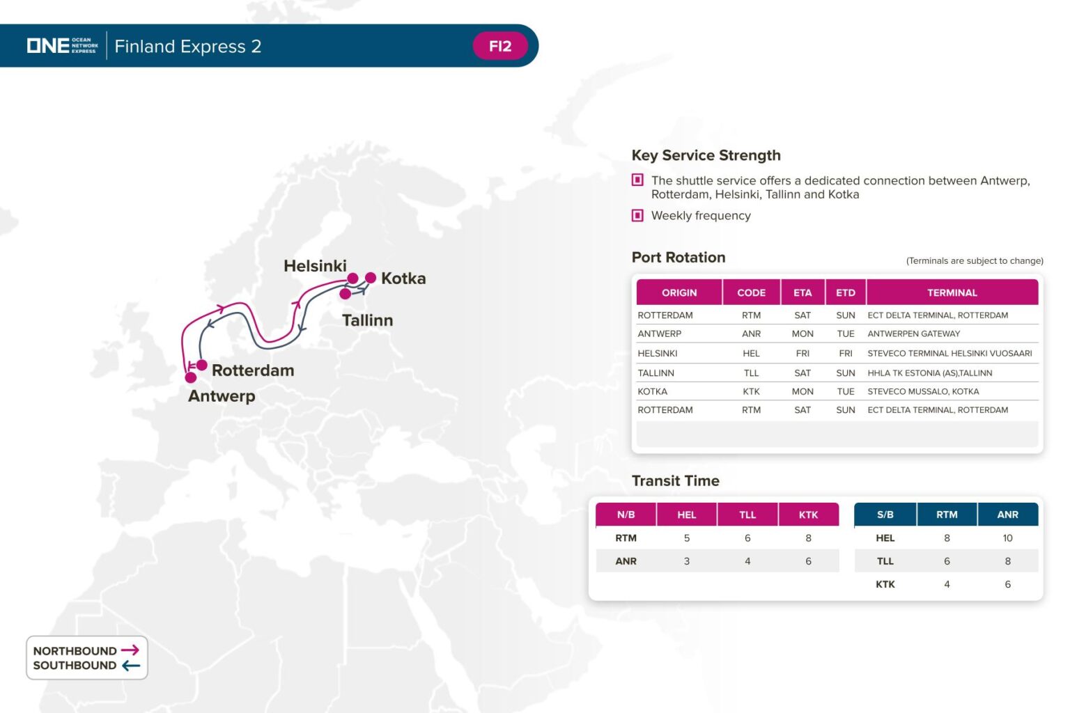 ONE launches new Baltic routes - Container News