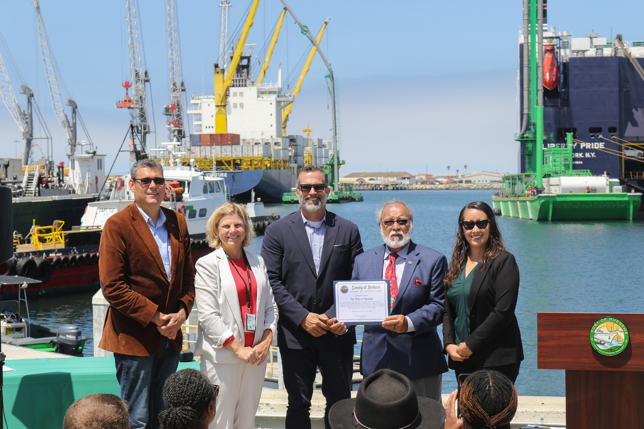 Port of Hueneme launches second emissions-capture barge - Container News