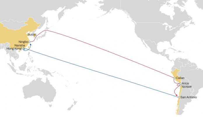 MSC launches fast new Alpaca service for Far East to South America ...
