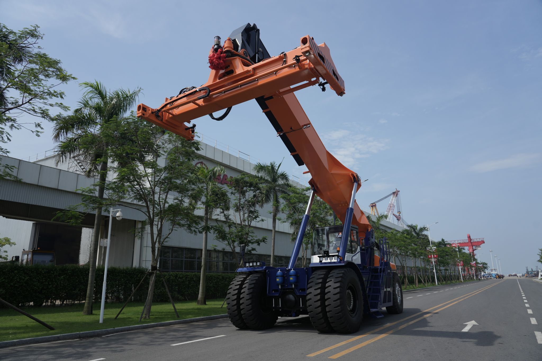 SANY launches electric reach stacker for energy containers - Container News