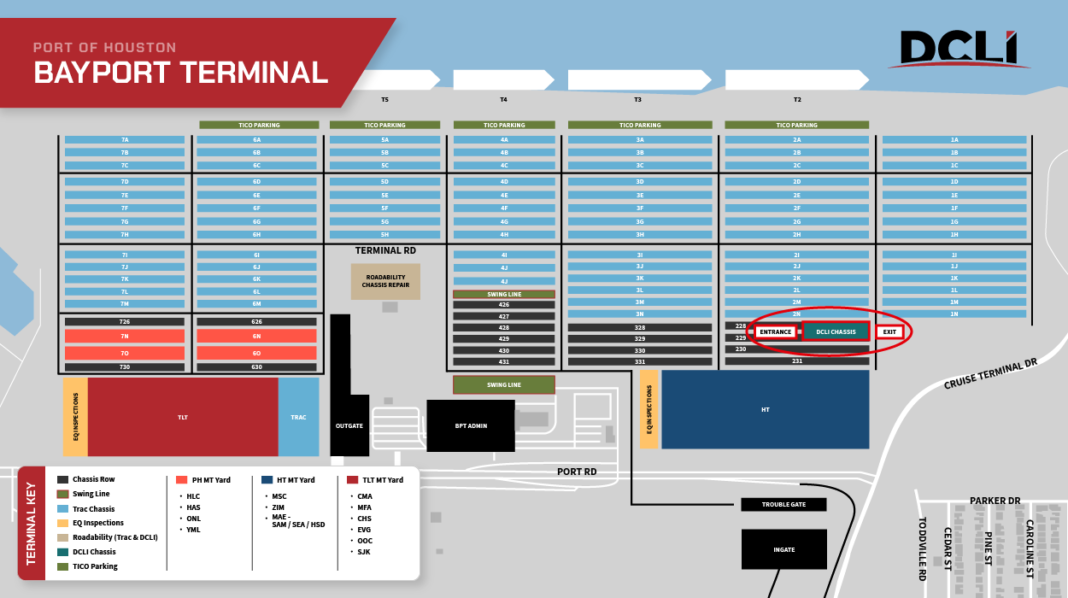 DCLI opens dedicated chassis area at Port Houston - Container News