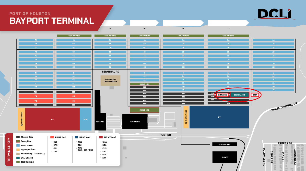 DCLI opens dedicated chassis area at Port Houston - Container News