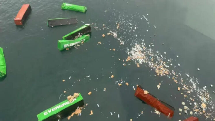 Container loss hits another Evergreen ship (updated) - Container News