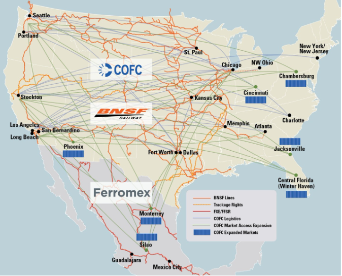 COFC Logistics, BNSF expand intermodal reach - Container News