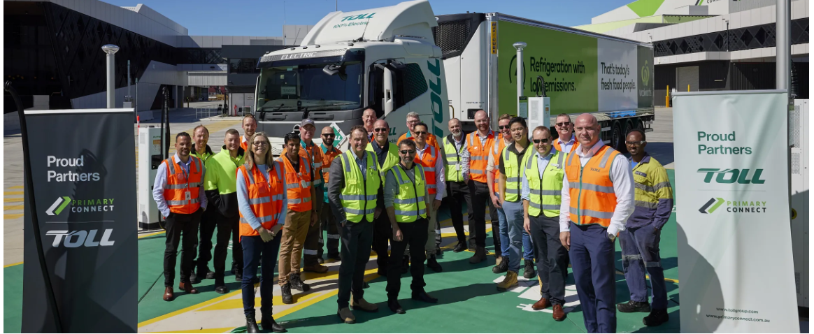 Toll launches electric trucks at Woolworths - Container News