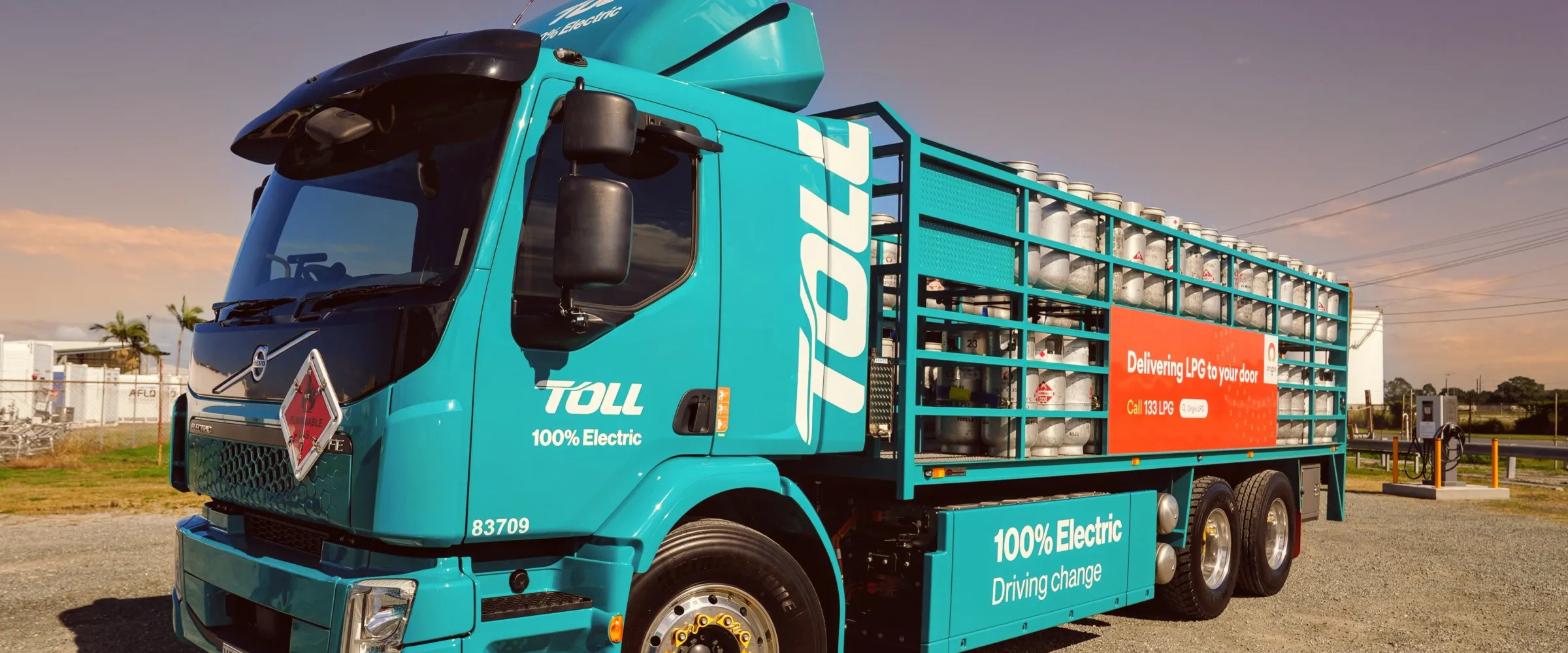 Toll Group and Origin Energy launch electric truck for LPG delivery ...