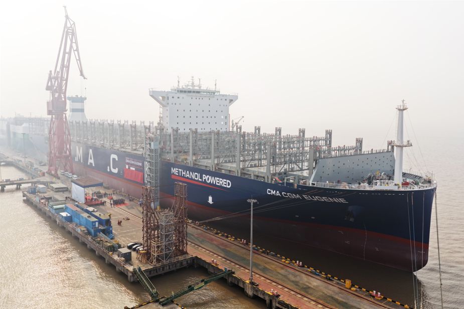 CMA CGM names new 15,000 TEU dual-fuel methanol vessel - Container News