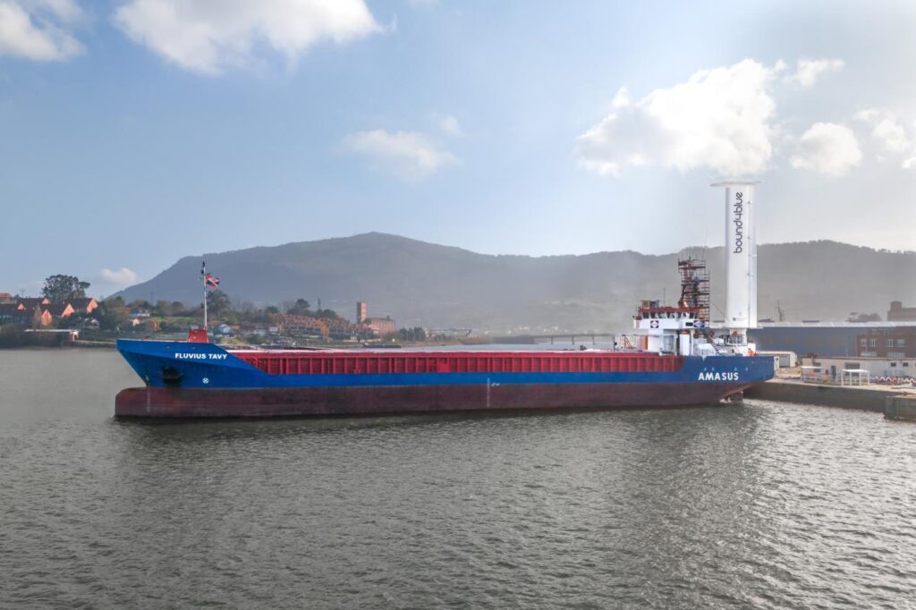 Amasus adds second bound4blue eSAIL® to cargo fleet - Container News