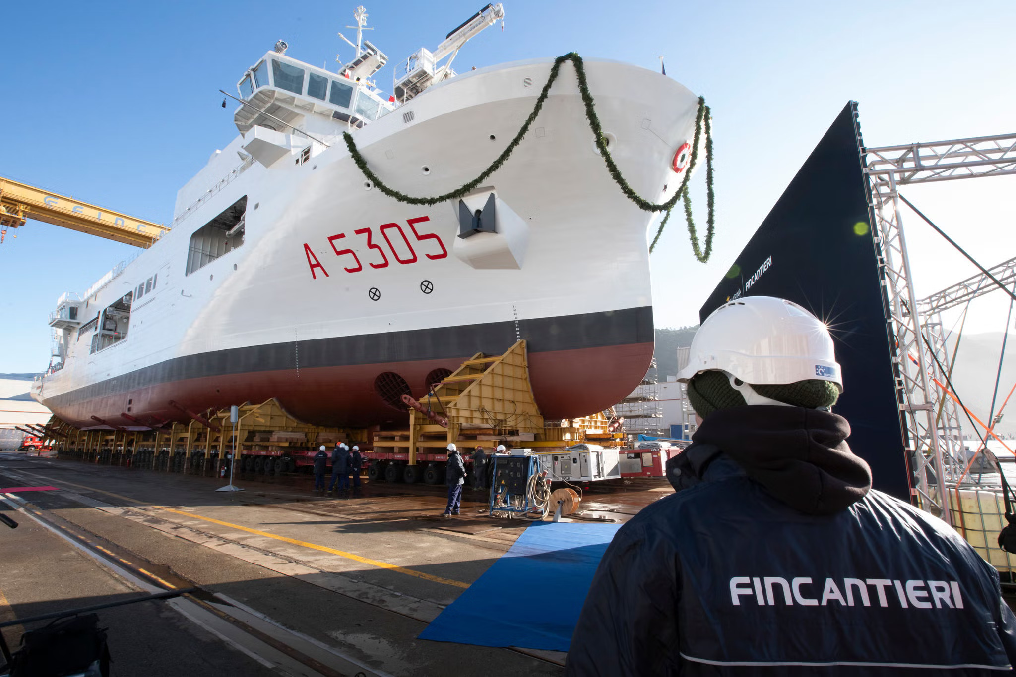 Fincantieri launches Italian Navy’s “Quirinale” research ship ...