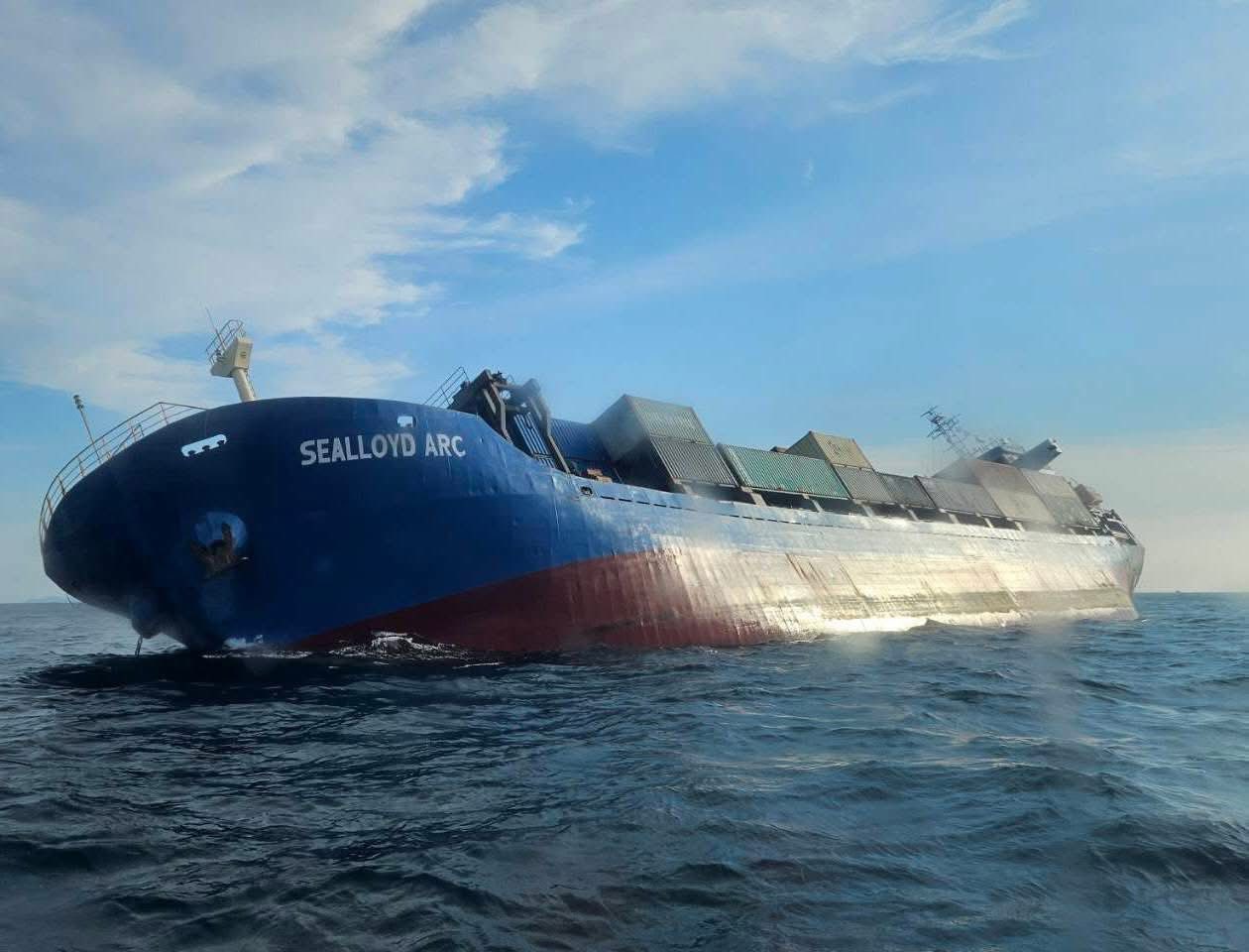 Container ship sinks off Phuket - Container News