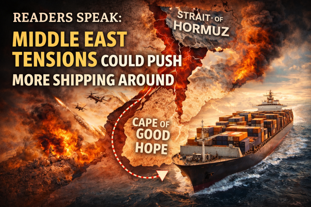 Readers Speak: Middle East tensions could push ships around Cape ...