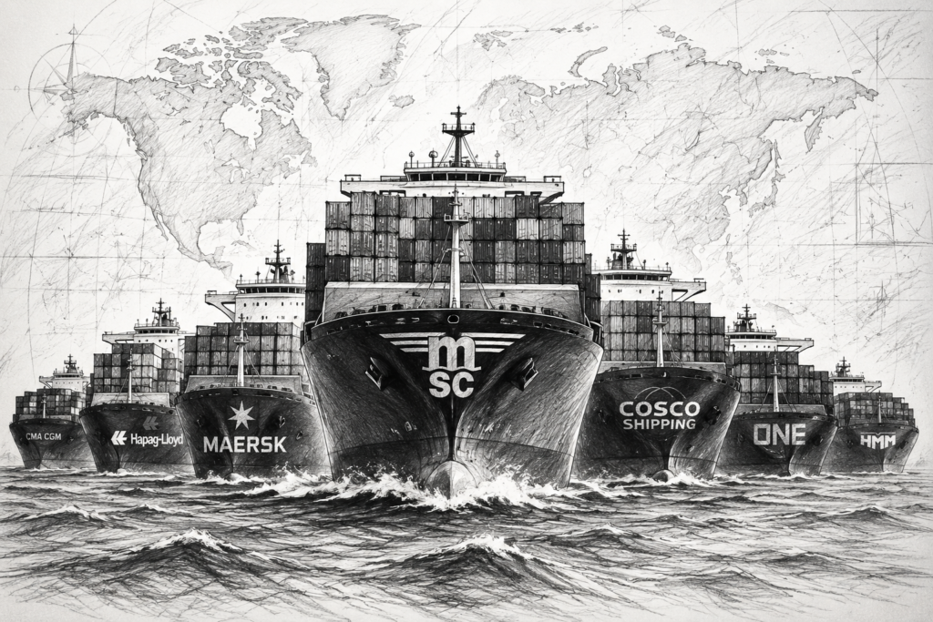 Shipping alliances carriers and MSC control almost 83% of market ...