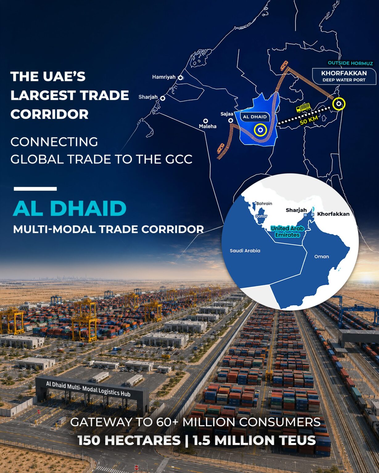 Gulftainer unveils Al Dhaid multi-modal trade corridor - Container News