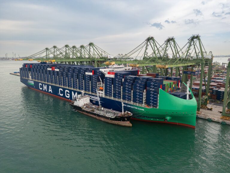 CMA CGM Notre Dame makes maiden Singapore call - Container News